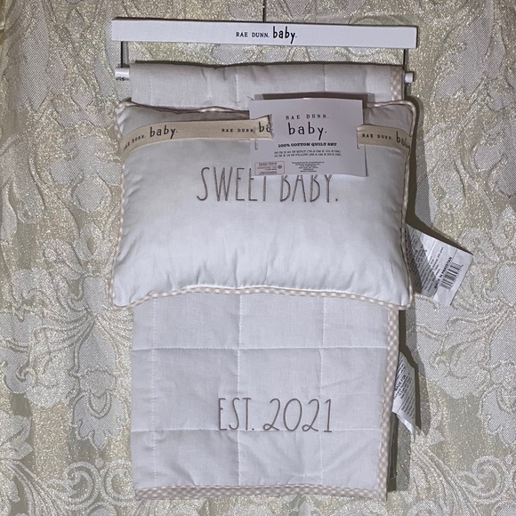 Rae Dunn | Other | Rae Dunn Sweey Babyest 22 Quilt Set | Poshmark